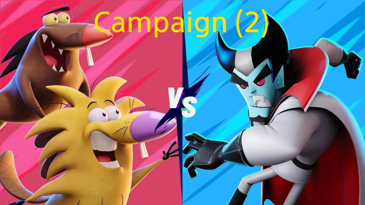 Nickelodeon All-Star Brawl 2 Campaign Angry Beavers (2) - YouTube