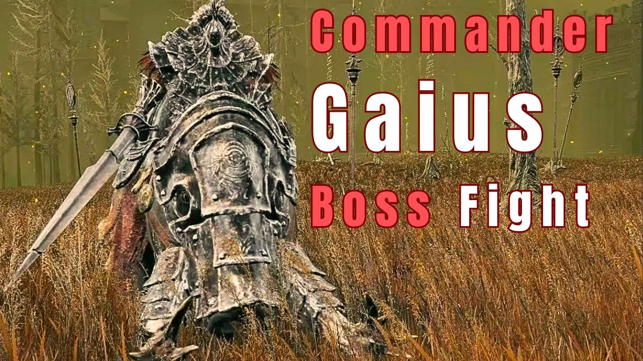 Elden Ring - Shadow of the Erdtree - Commander Gaius Boss Fight - YouTube