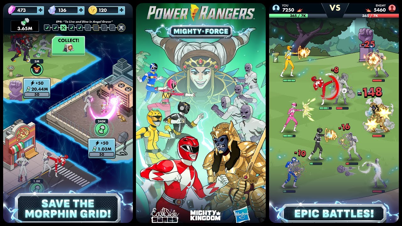 Power Rangers Mighty Force Game Gameplay for Android Mobile - YouTube
