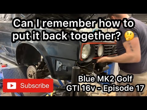 Blue MK2 Golf GTI 16v - Episode 17. Can I remember where everything ...