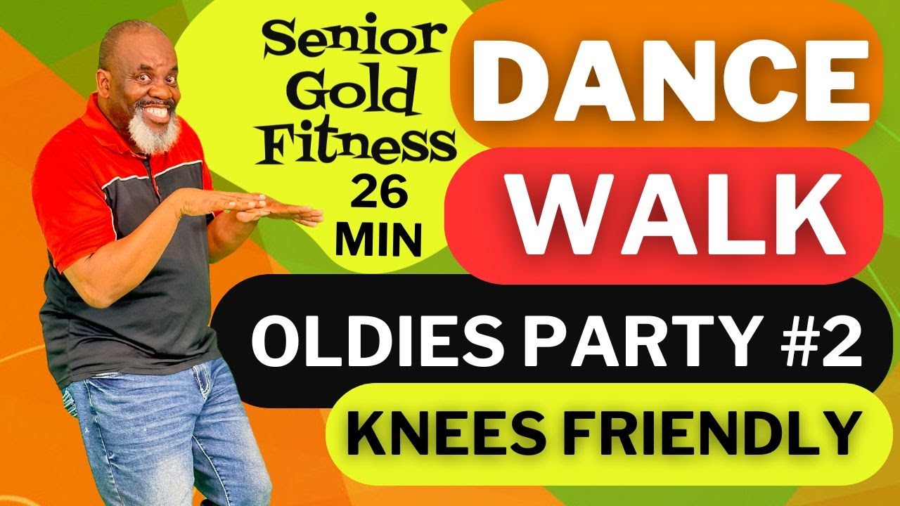 Fun Seniors Walking Dance Oldies Workout #2 | Knees Friendly - YouTube