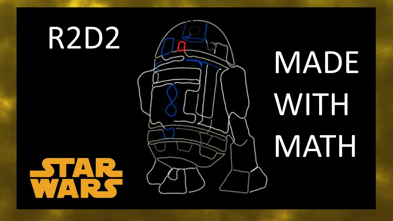 R2D2 Drawn Using Only Math - YouTube