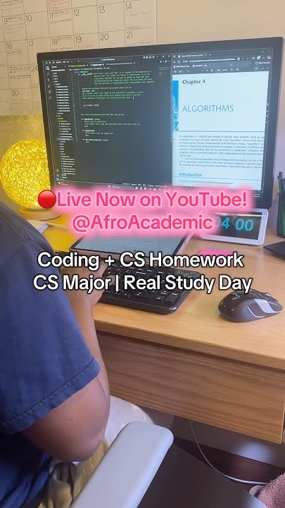 Grinding 12hours as an adult CS student. Come code + study w me live!#studywithme #leetcode # ...