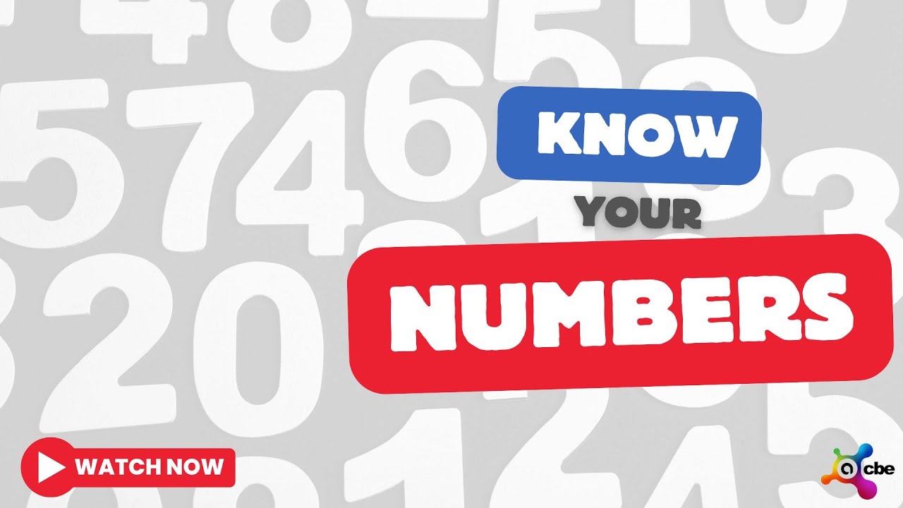 Know Your Numbers - YouTube