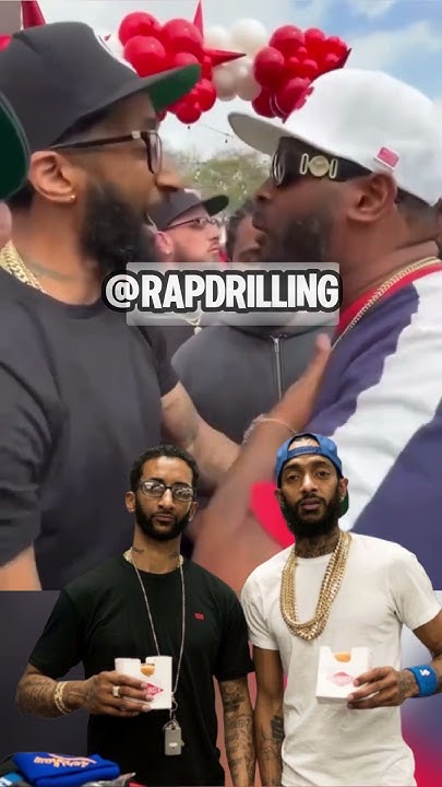 Nipsey Hussle Brother Blacc Sam Kicked Rocstar 2800 From The Marathon Burger Grand Opening - YouTube