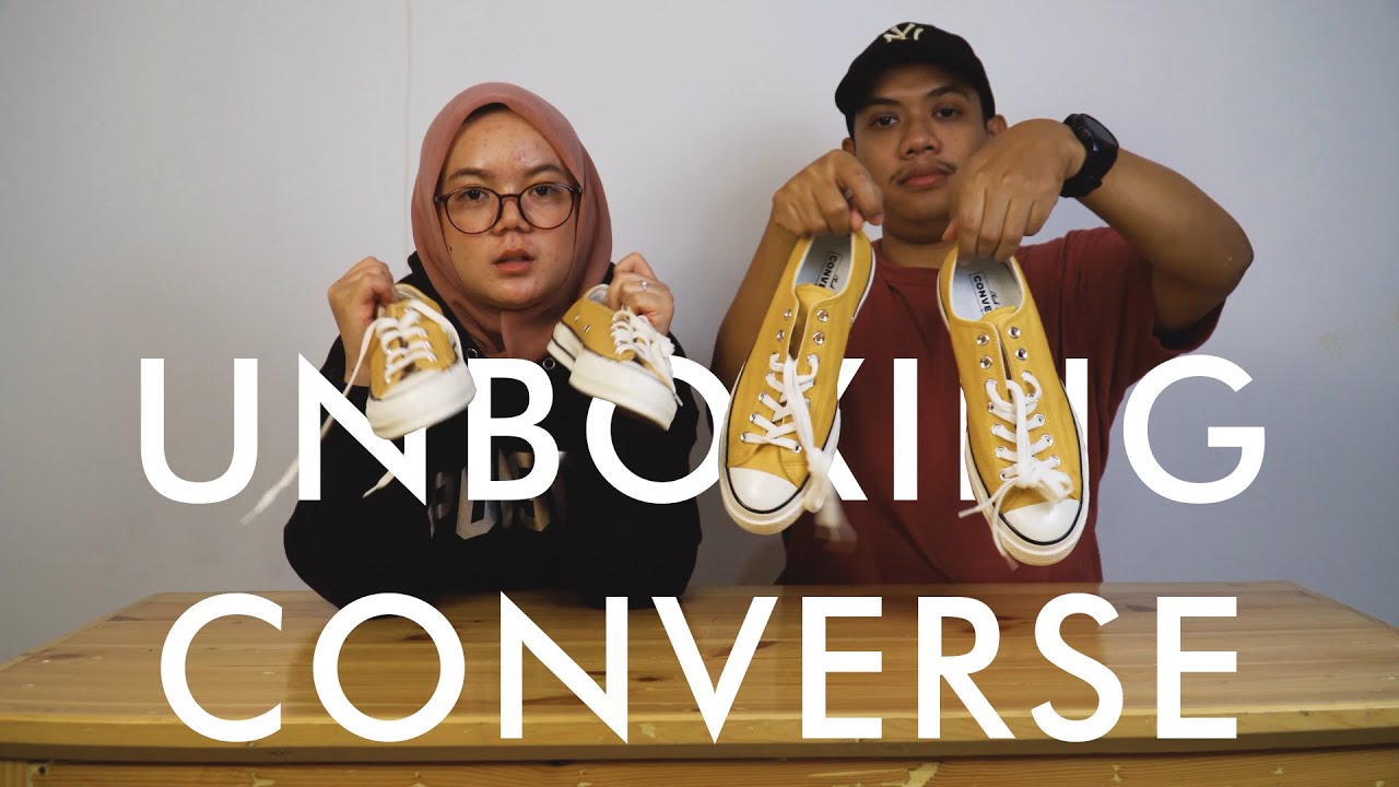 Unboxing Sepatu Converse - YouTube