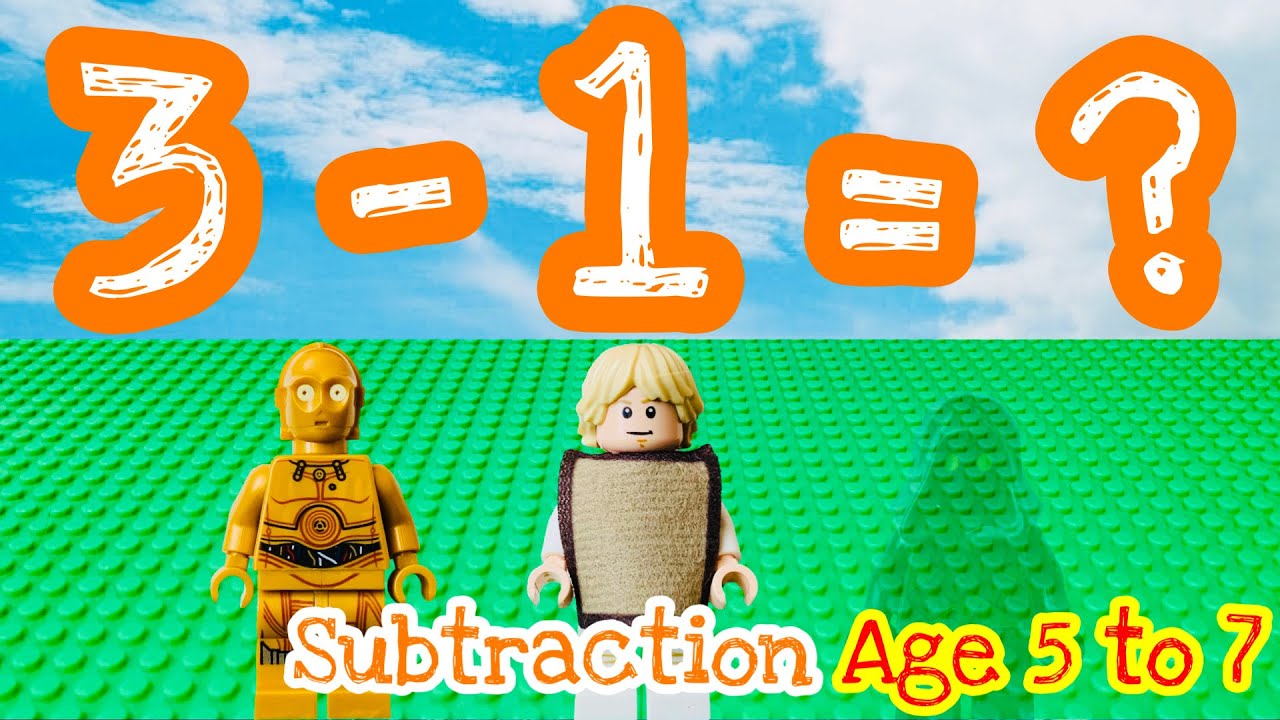 Educational Video - Subtraction, Kindergarten / First Grade, Math LEGO ...