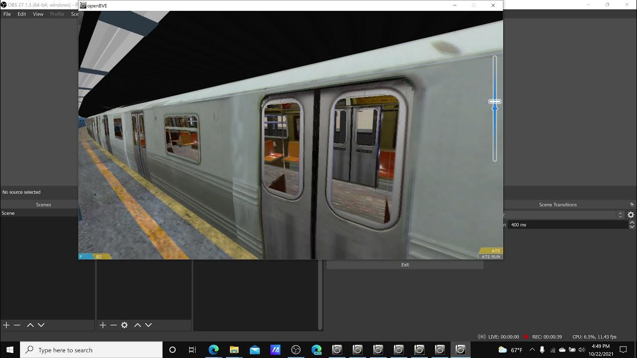 Openbve R46 V1 R train arriving and departing at 67th avenue - YouTube