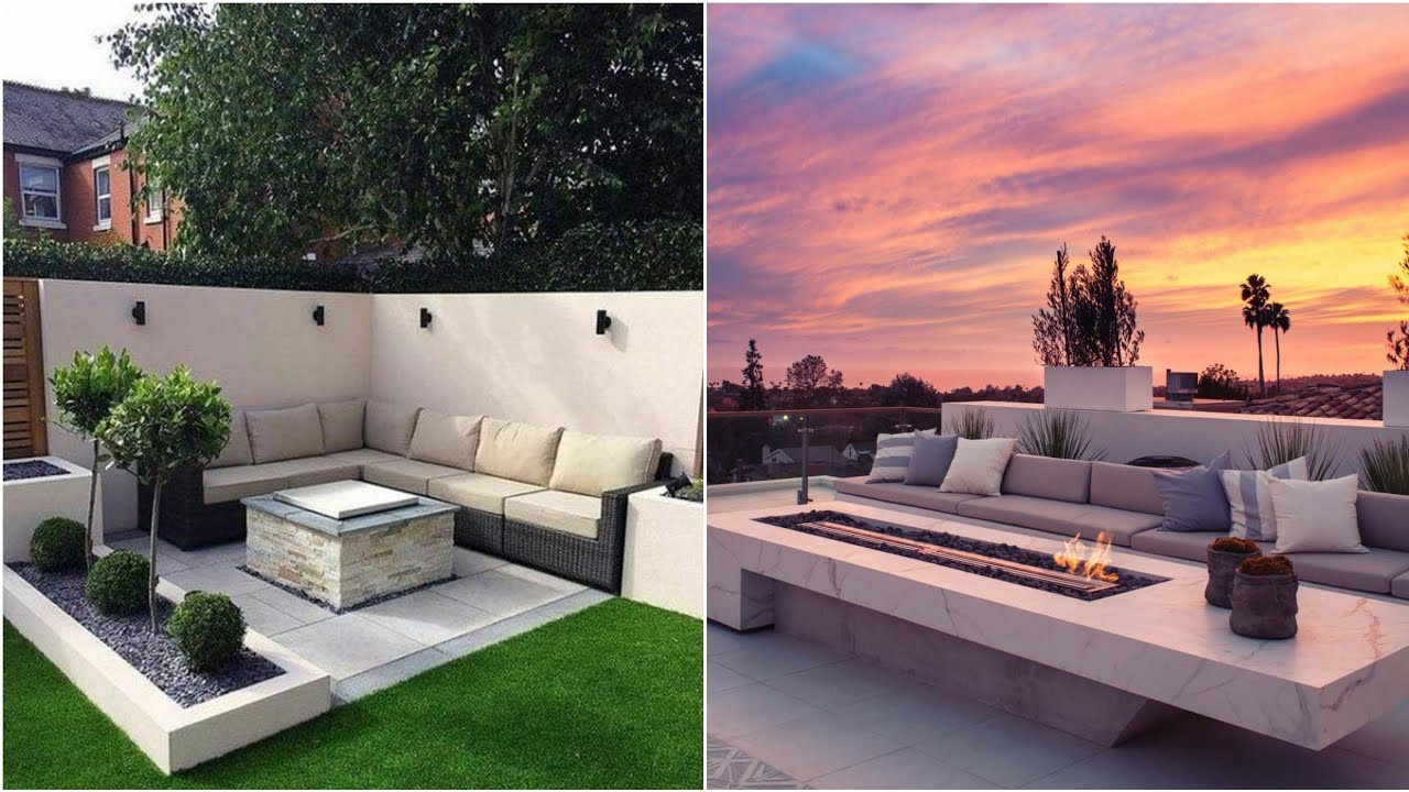 Modern Outdoor Seating Ideas For Front Yard Landscaping Ideas ...