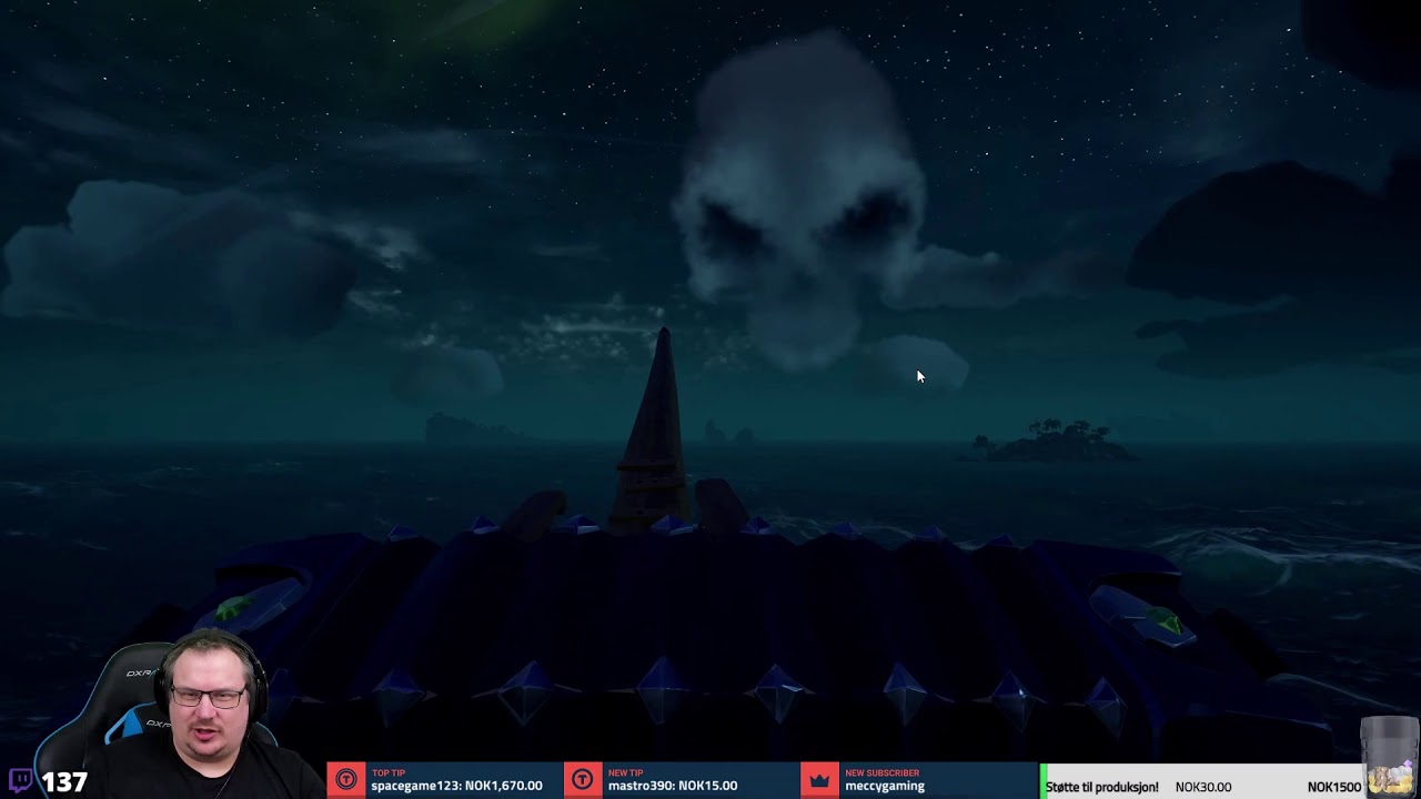 Addexio morer seg med musikk (klipp fra Sea of Thieves) - YouTube