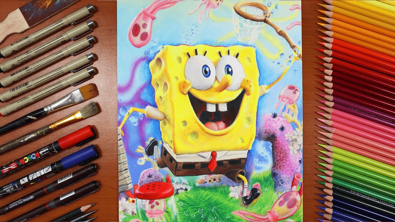 Drawing SpongeBob SquarePants! - YouTube