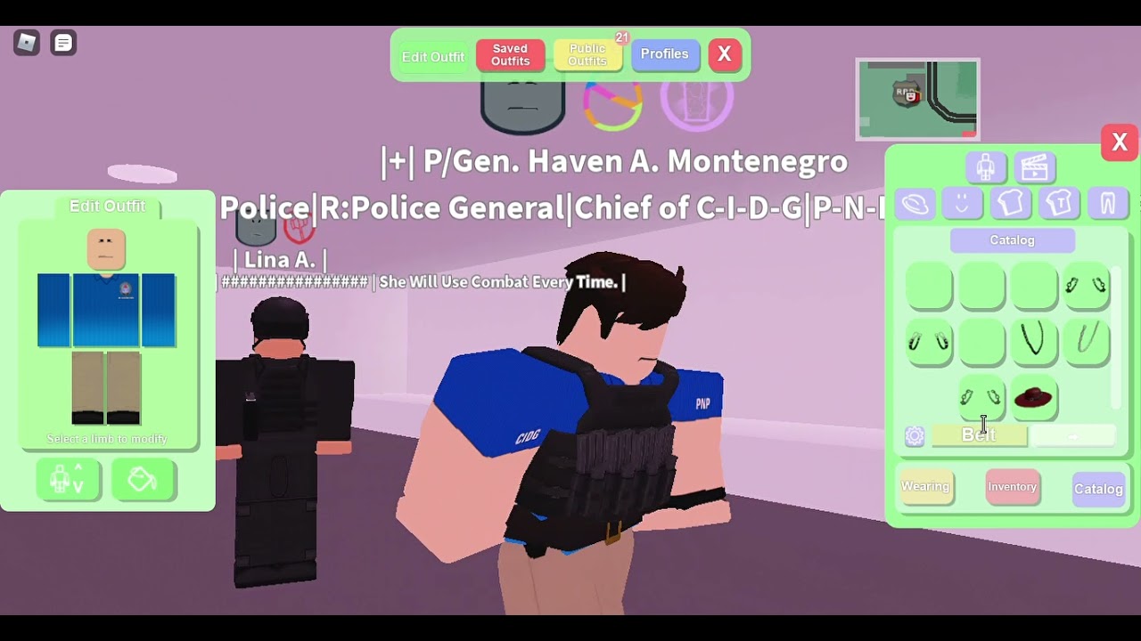How to make PNP-CIDG Police Uniform - YouTube