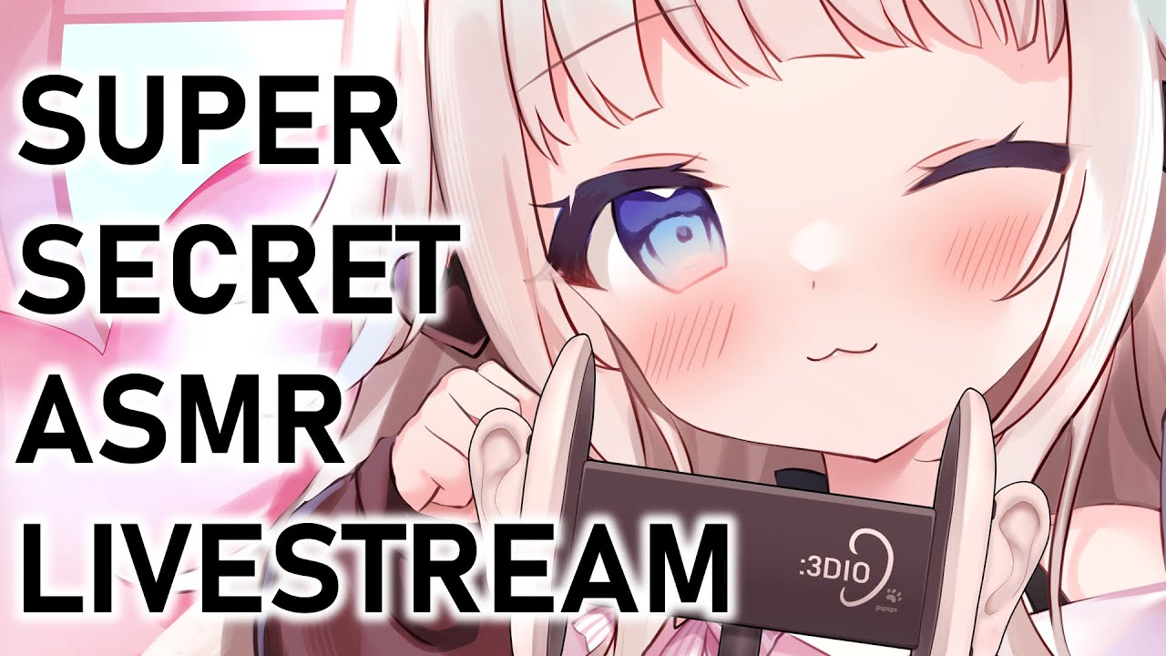 (super secret!!!) 3Dio asmr test livestream (VTuber Twitch Vod) - YouTube