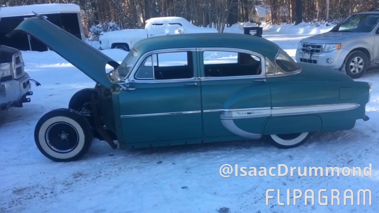 1954 chevy belair bagged - YouTube