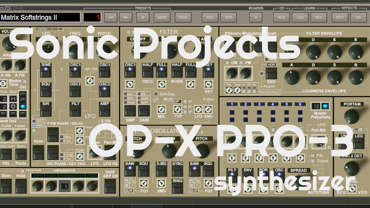 OP-X PRO-3 by Sonic Projects (No Talking) - YouTube