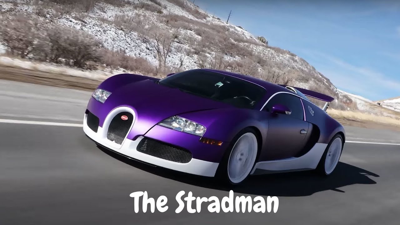Stradman's White & Purple Bugatti Veyron - YouTube