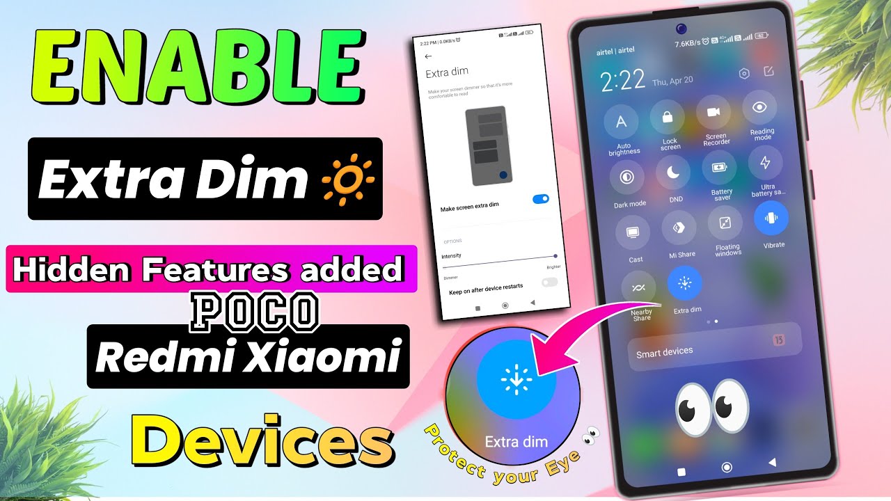 Enable Extra Dim👀 Hidden Feature On Xiaomi Redmi Poco Devices | What is ...