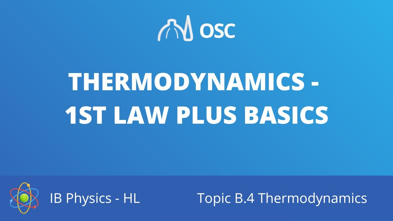 HL Thermodynamics 1st law and basics [IB Physics HL] - YouTube