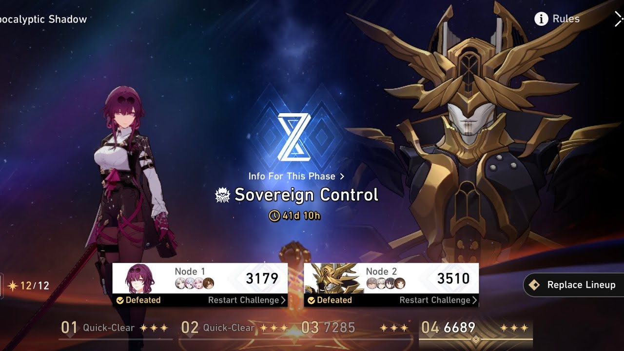 [Honkai Star Rail] Apocalyptic Shadow: Sovereign Control - Stage 4 (2.6) - YouTube