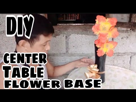 DIY @ CENTER TABLE # FLOWER BASE - YouTube