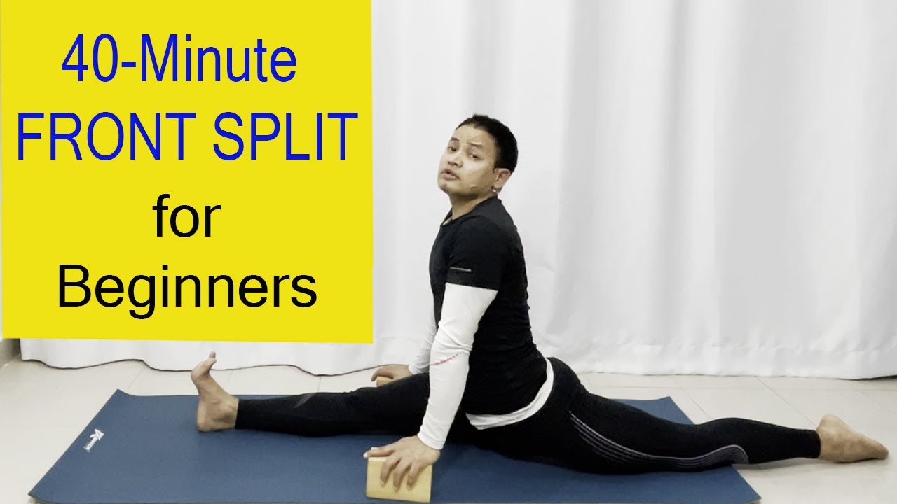40-Minute HOW TO DO Front Split for Beginners | Yoga Macau 🇲🇴 - YouTube