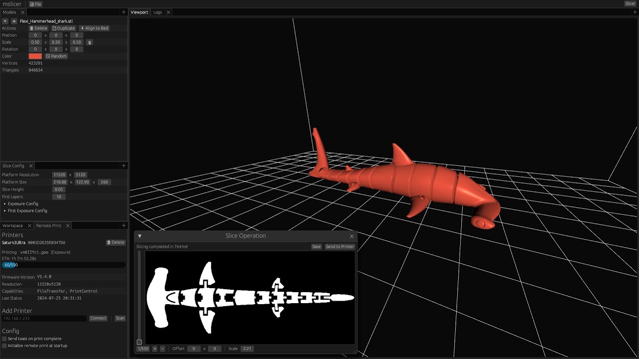 mslicer demo | open source slicer for resin printers - YouTube