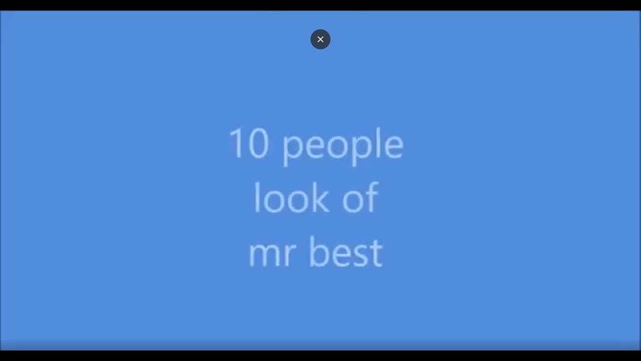 top 10 peple of look like mr best - YouTube