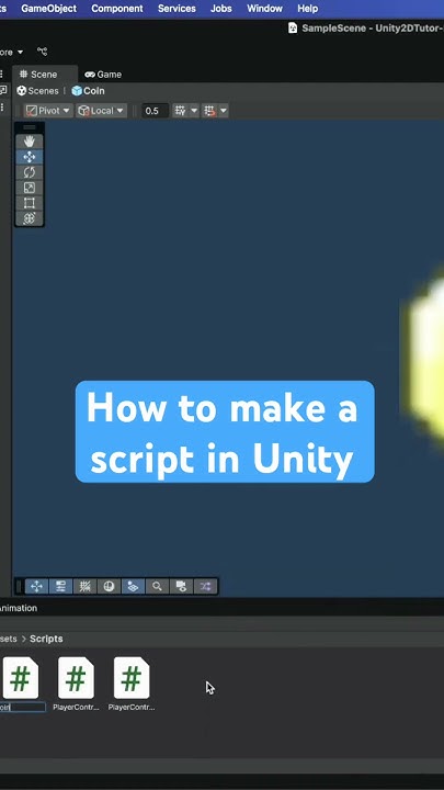 How to make a script in Unity - YouTube