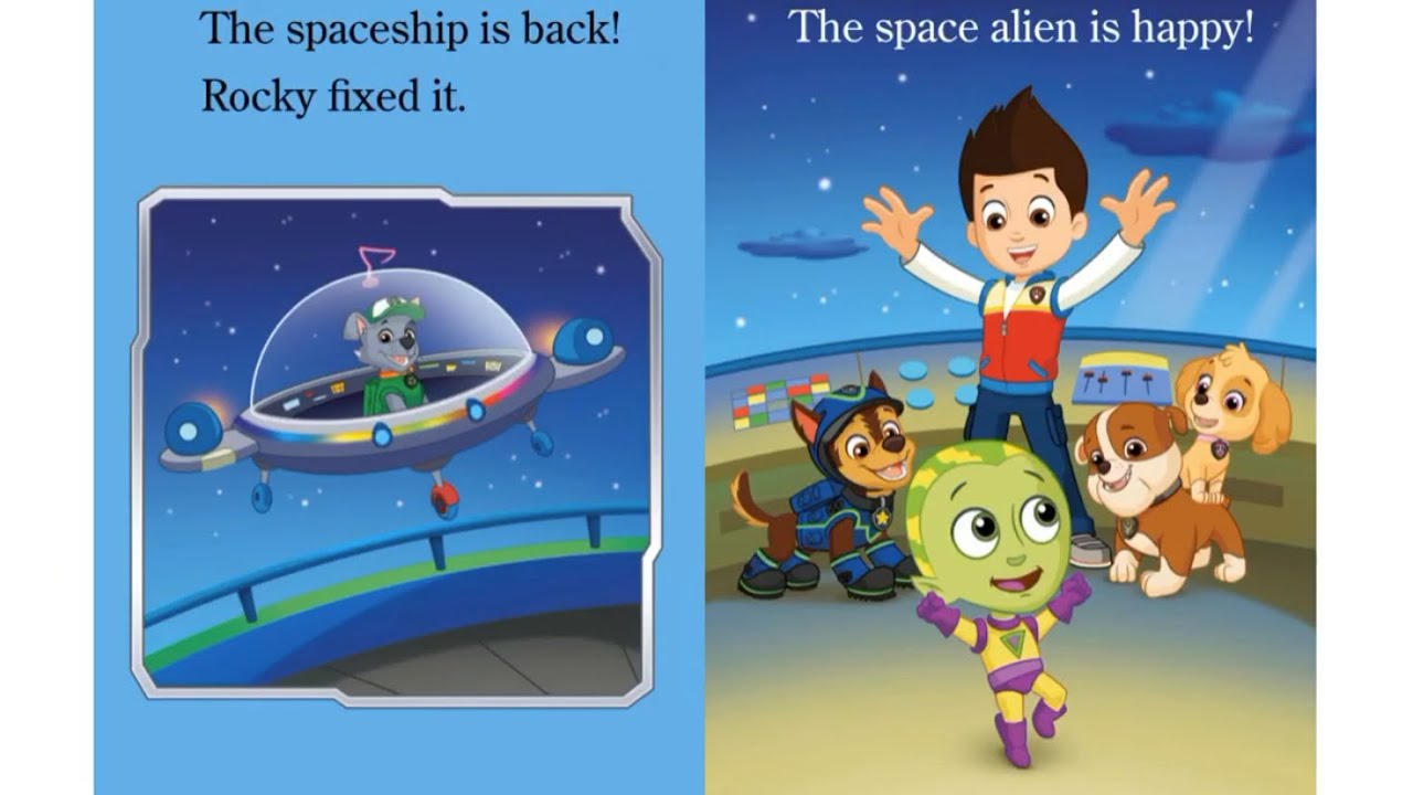 PAW 🐾 Patrol Chase’s Space Case Story Read Along For Kids - YouTube