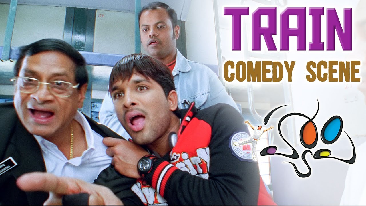 Happy Telugu Movie Comedy Scenes | Train Comedy Scene | Allu Arjun ...