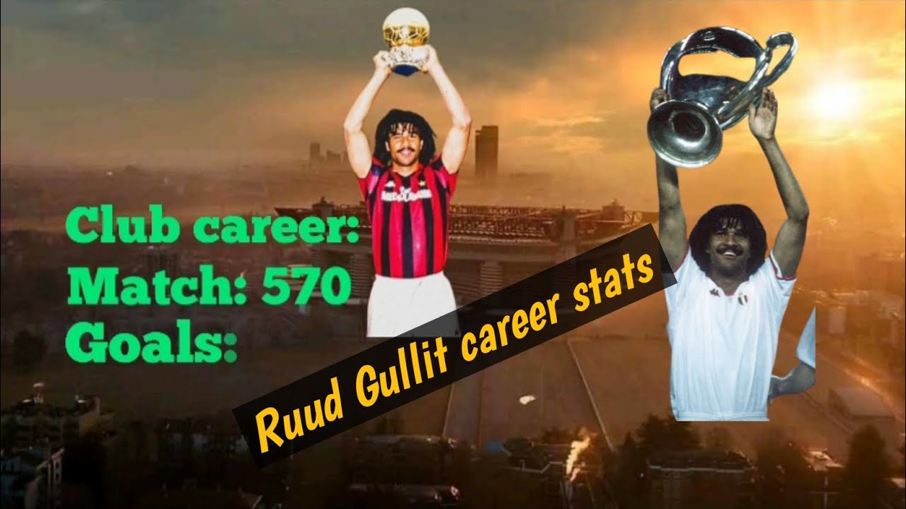 Ruud Gullit football career stats - YouTube