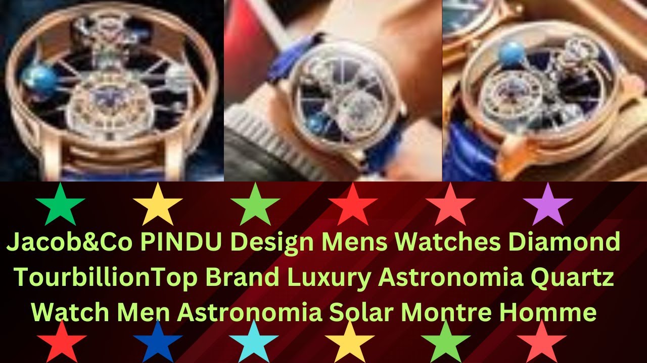 Jacob&Co PINDU Design Mens Watches Diamond - YouTube
