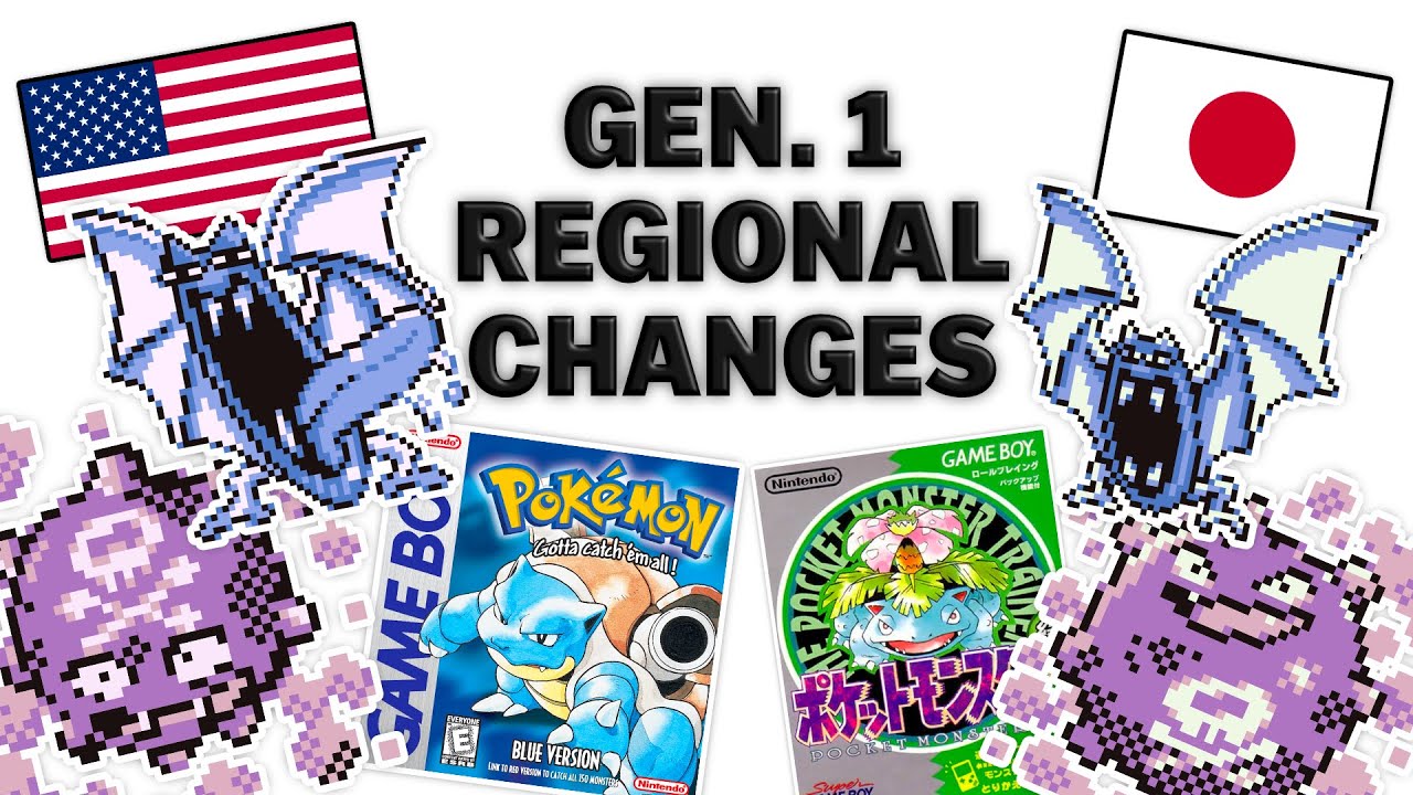 Generation 1 Regional Changes & Localization Differences | Pokémon ...