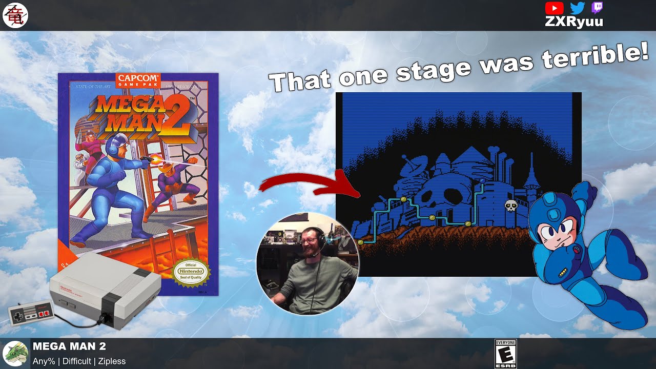 Mega Man 2 Speedrun Any Difficult Zipless Youtube