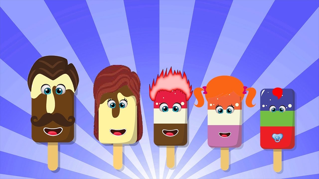 Ice Cream Finger Family | Finger Family Song | 2D Animation Nursery ...