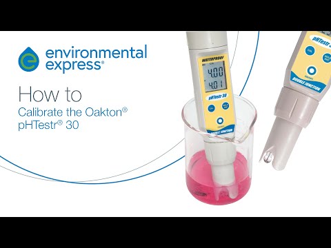 How to Calibrate the Oakton pH Testr - YouTube