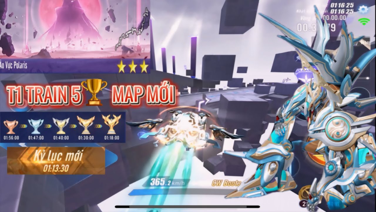 [ZING SPEED MB] T1 TRAIN 5🏆MAP MỚI ẢO VỰC POLARIS - YouTube