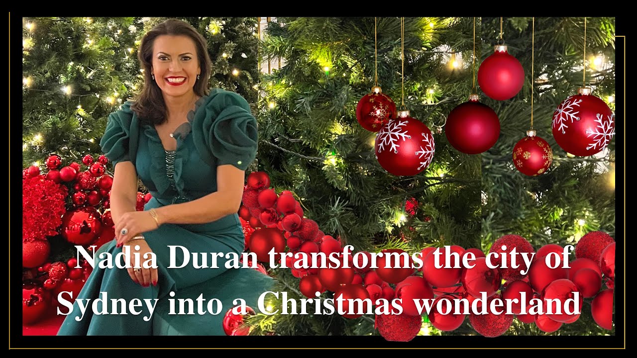 Nadia Duran transforms the city of Sydney Australia into a Christmas ...