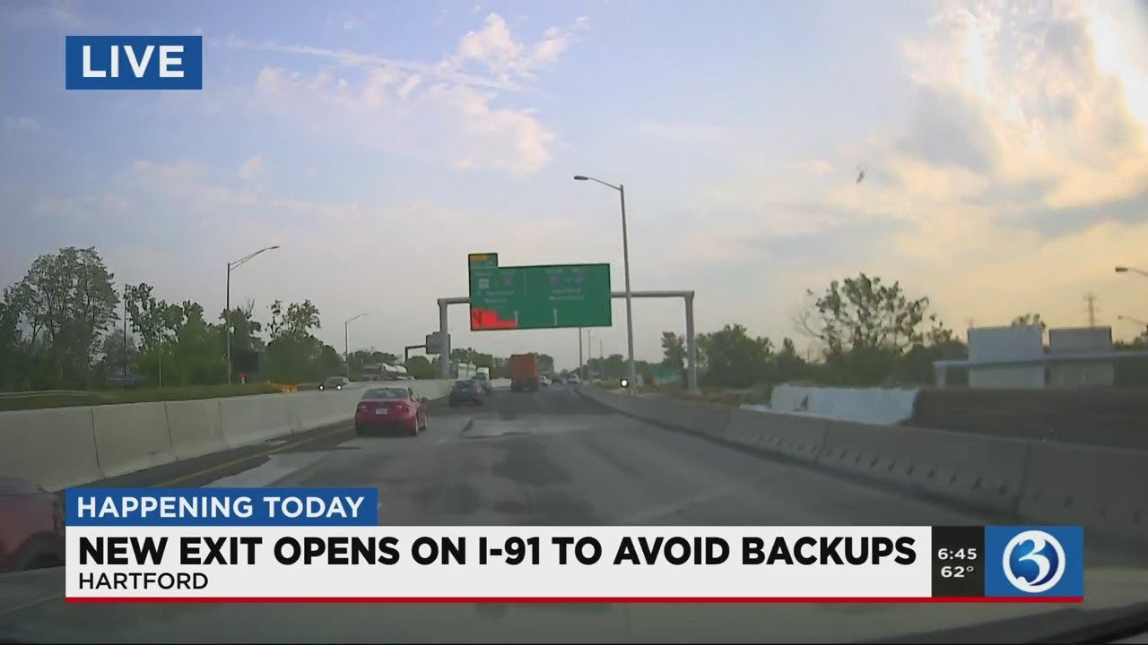 VIDEO: New I-91 exit in Hartford opens today - YouTube