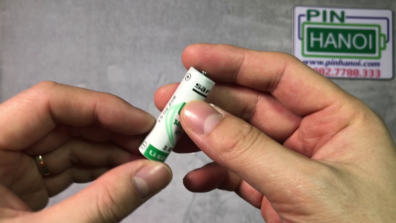 Pin SAFT LS14500 PLC 3.6V 2250mAh - YouTube