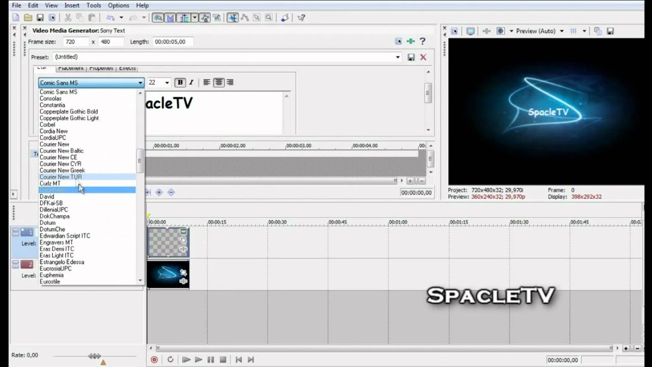 How To Make Simple Watermark With Sony Vegas Pro - YouTube