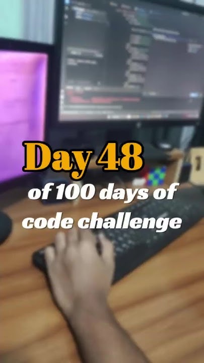 Day 48 of 100 days of code challenge #100daysofcodingchallenge #computer #shorts - YouTube
