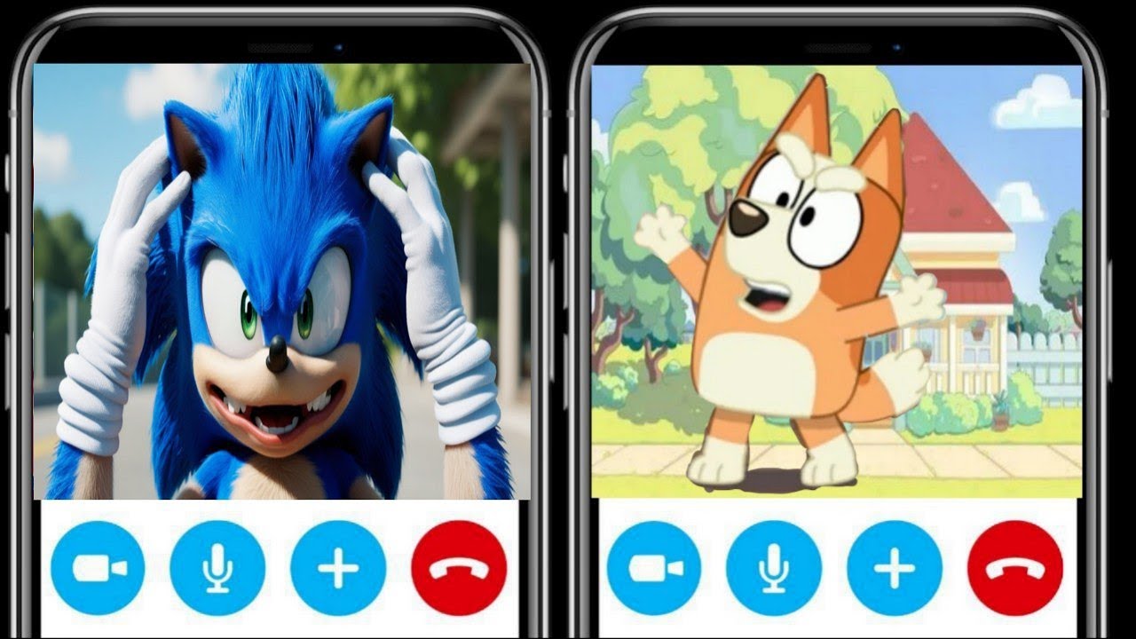 What is Sonic afraid of Bluey got angry! #like - YouTube