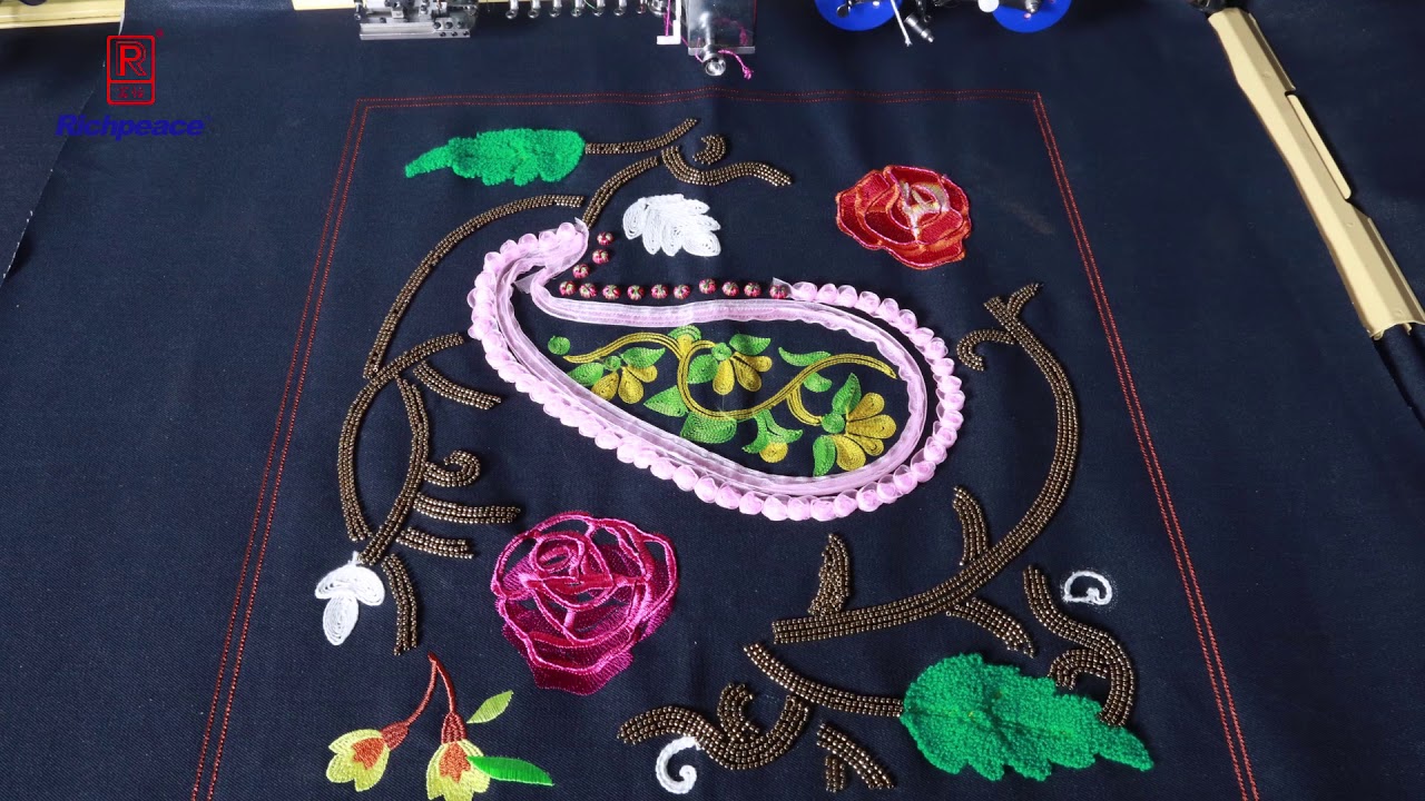 5+5 Computer Embroidery Machine - YouTube