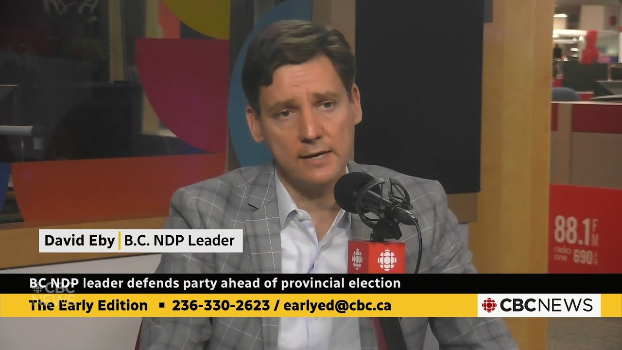 Premier David Eby works through tough interview - YouTube