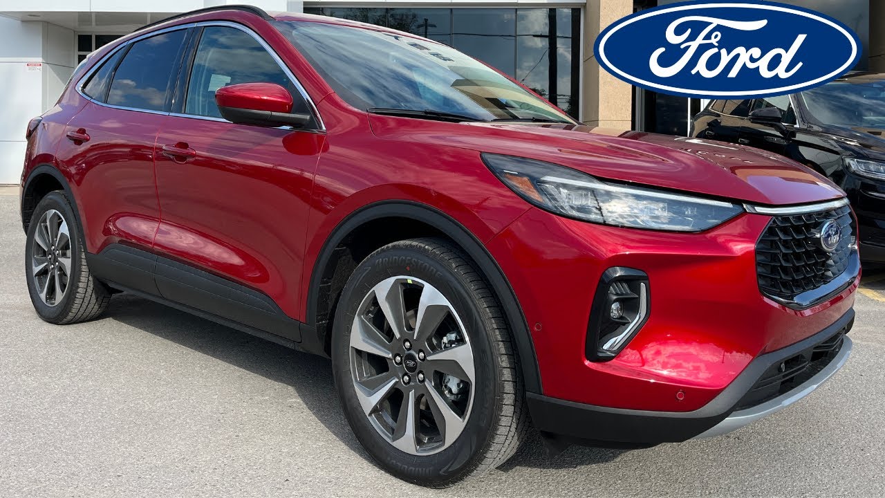 2023 Ford Escape Platinum AWD 600A 2.5L Hybrid in Rapid Red Metallic w ...