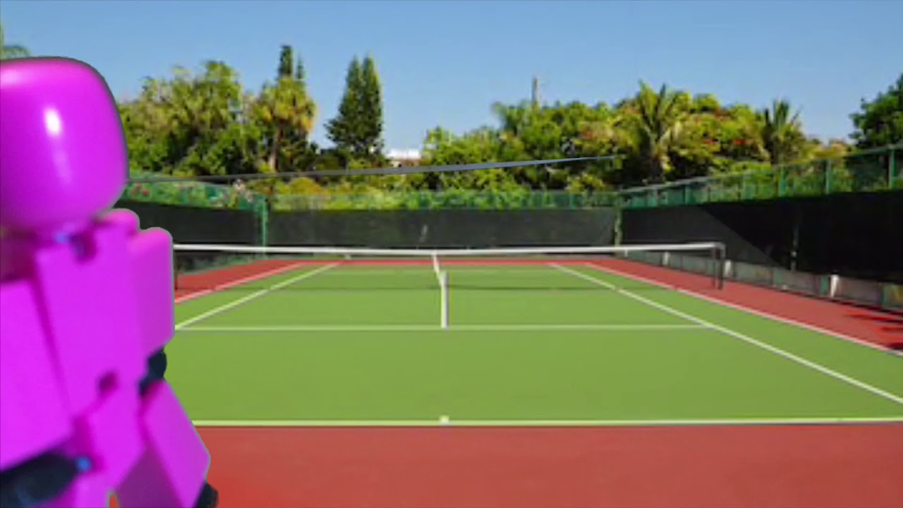 Tennis-stop motion - YouTube