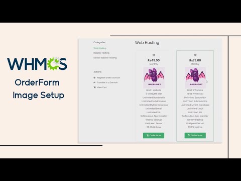 How To Add Image On Whmcs Orderform | Display Image On Whmcs Plans ...