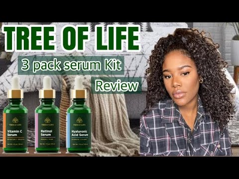 TREE OF LIFE VITAMIN C, HYALURONIC & RETINOL 3 PACK SERUM KIT REVIEW ...