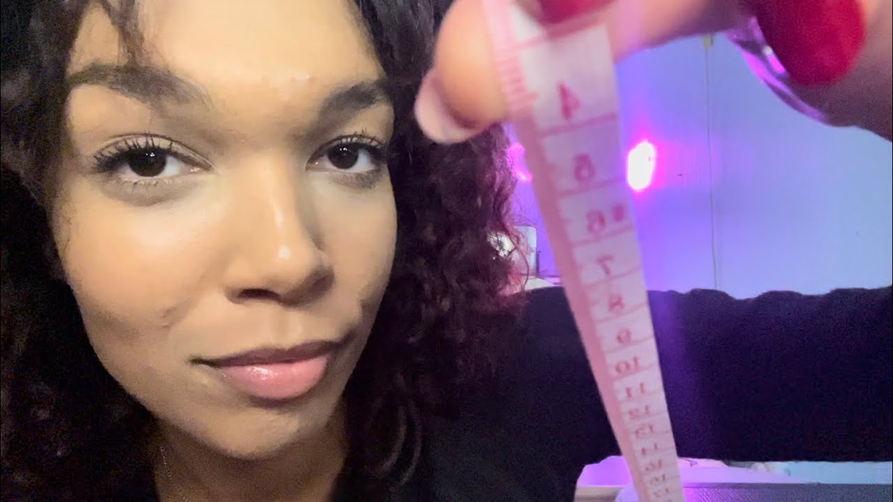 ASMR- measuring your face - YouTube